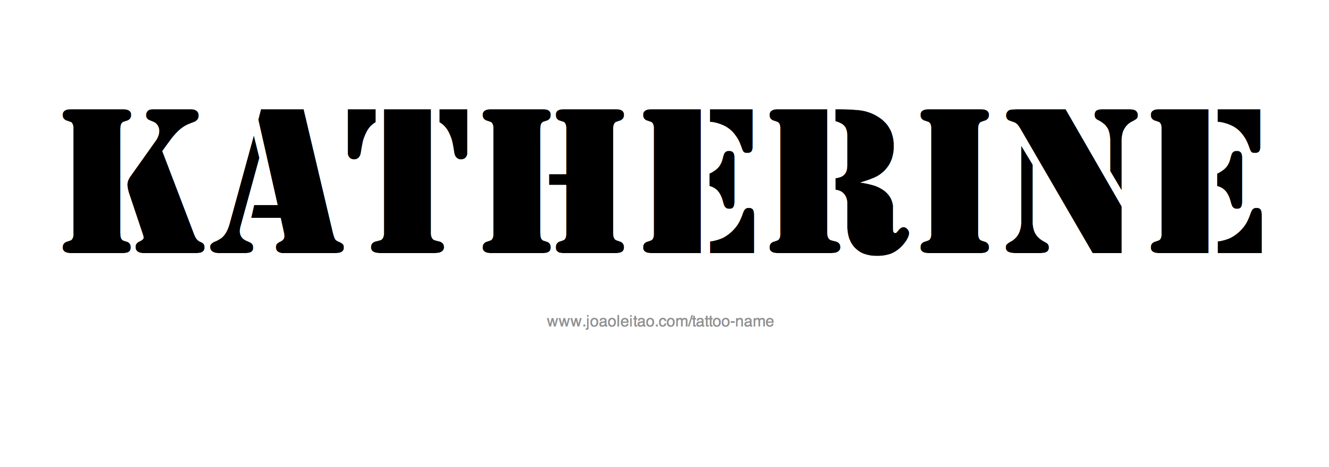 Katherine Name Tattoo Designs